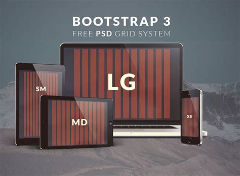 Bootstrap Grid System Psd Templates Css Author 그리드 시스템 웹디자인 그리드