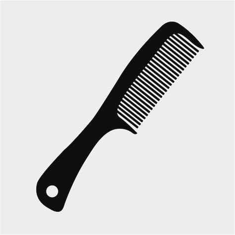 Premium Vector Hair Comb Silhouette Vector Illustration