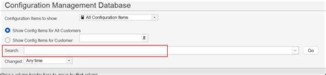 Can The Search Within The Cmdb Interface Tool Be Customized
