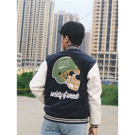 Jual Custom Varsity Jacket Bahan Material Sesuai Pesanan Shopee Indonesia