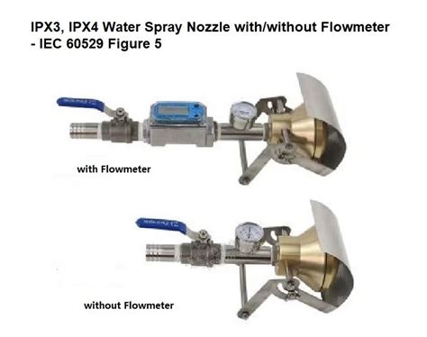 Ipx3 Ipx4 Iec60529 Figure 5 Water Spraying Test Device With Flowmeter