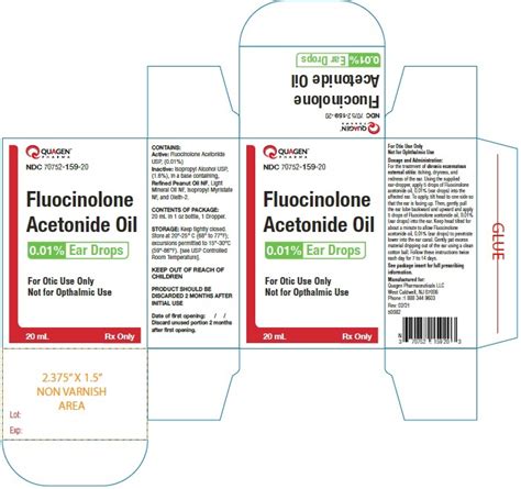 Dailymed Fluocinolone Acetonide Oil