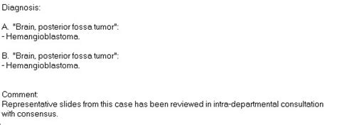 Hemangioblastoma Image