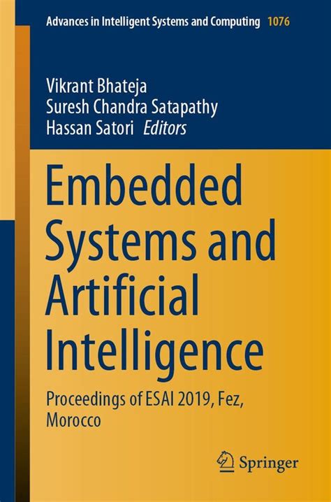 advances in intelligent systems and computing 1076 embedded systems and artificial
