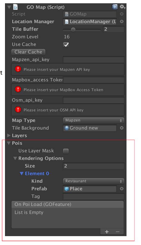 Poi Go Map Unity 3d Asset