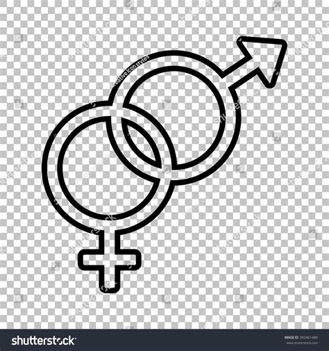 Sex Symbol Sign Line Icon On Stock Vector Royalty Free Shutterstock