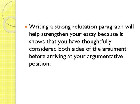 Ppt Writing The Refutation Opposing Paragraph Powerpoint Presentation Id 1935424