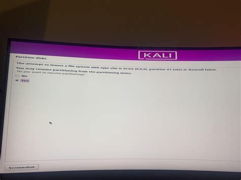 while installing kali i get this error i searched online nothing comes