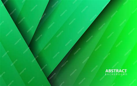Premium Vector Abstract Overlap Layer Papercut Green Color Background