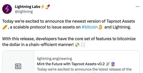 Ron A On Linkedin The Next Frontiers Of Lightning Taproot Assets Nostr And Ai Oh My …