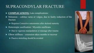 Supracondylar Fracture Of Humerus Pptx