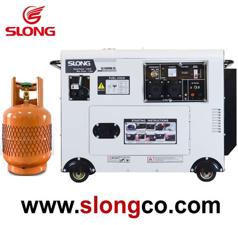 Slong Propane Generator Electric Start Gas Generator Set Lpg