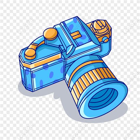 만화 파란 카메라 일러스트 레이션 Png 일러스트 무료 다운로드 Lovepik