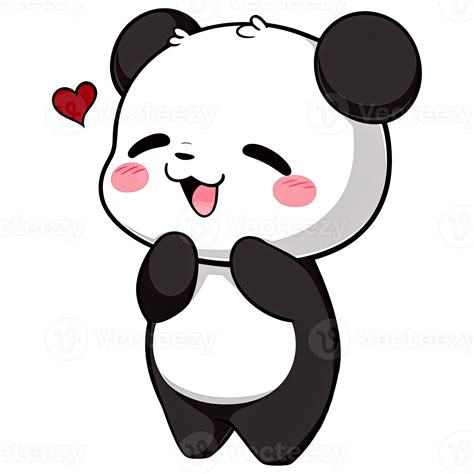 Cute Chibi Panda Clipart Ai Generative 33494202 Png