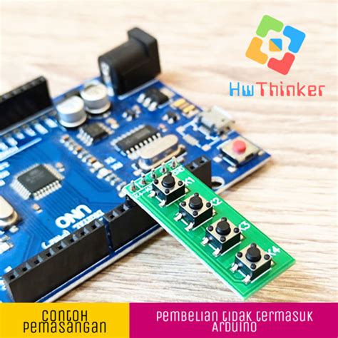 Jual Modul Board Push Button X Keypad Tester Arduino Raspberry Shield Kota Surabaya