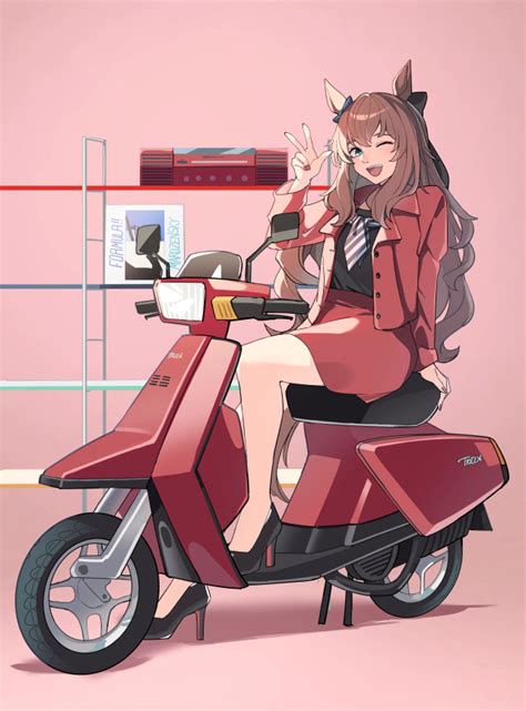 机车少女 动漫手机静态壁纸 动漫手机壁纸下载 元气壁纸