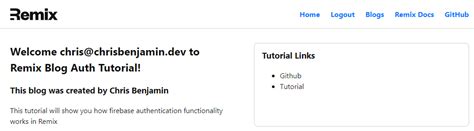 Github Cbenjamin2009remix Blog Firebase Auth Updated Remix Blog Tutorial Using Firebase Auth