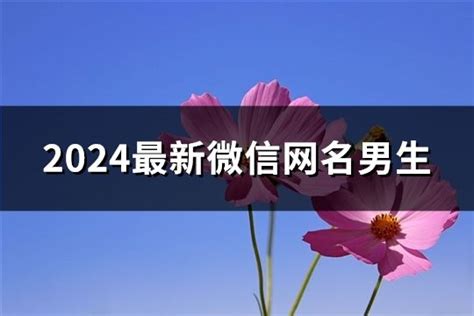2024最新微信网名男生 精选204个 淘名吧网