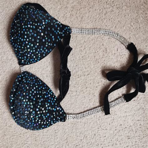 Beautiful Velvet Stage Bikini With Emerald Depop