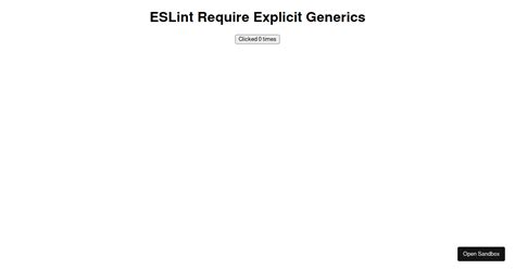 Eslint Forked Codesandbox