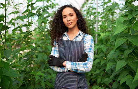 농업 식물 성장 개발 목표 및 경력 동기 부여를위한 농업 원예 및 비즈니스 소유자 여성 온실 채소밭 또는 농경지에서 자랑스러운 멕시코 산업 농부 초상화 20 24세에 대한