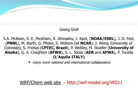 Ppt Wrf Chem V34 A Summary Of Status And Updates Powerpoint Presentation Id2495668