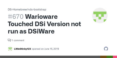 Warioware Touched Dsi Version Not Run As Dsiware · Issue 670 · Ds Homebrew Nds Bootstrap · Github
