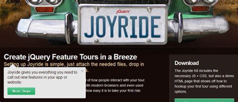 Feature Tour JQuery Plugin Joyride Web Development And Design Magazine
