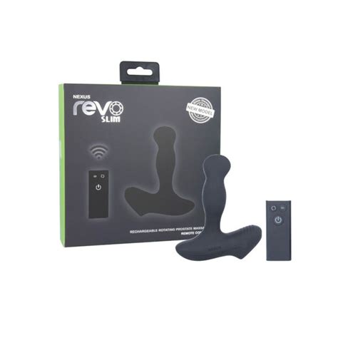 Nexus Revo Slim Remote Control Rotating Prostate Massager Black