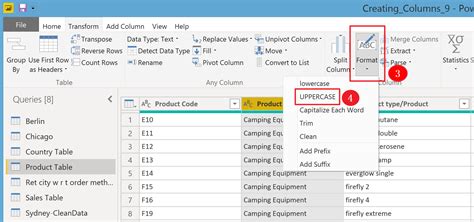 Creating Columns In Power Bi Using Query Editor Power Bi Training