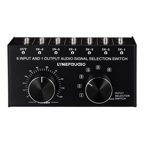 Lossless Audio Input Signal Selector Audio Input Switch 6 In And 1 Out