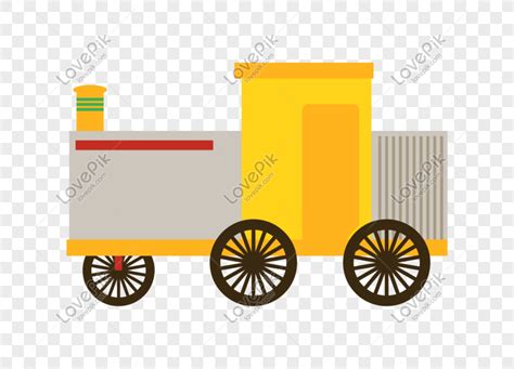 노란색 증기 기차 그림 Png 일러스트 무료 다운로드 Lovepik