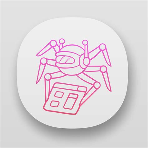 Crawler App Icon Spiderbot Search Engine Optimization Automatic Indexer Content Monitoring