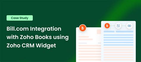 Bill Com Integration With Zoho Books Using Zoho CRM Widget