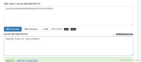 Buuctf题解——一眼就解密zmxhz3tusevfrkxbr19prl9useltx1nuuklor30 Csdn博客