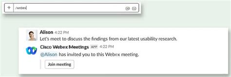 Install And Set Up Cisco Webex Meetings For Slack