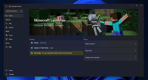 Github Jurij Minecraftlauncher A Minecraft Launcher Made In Winui Windowsappsdk And Cmllib