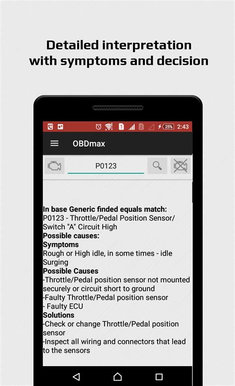 Android 용 Obd2 Scanner Fault Codes Description Obdmax Apk 다운로드