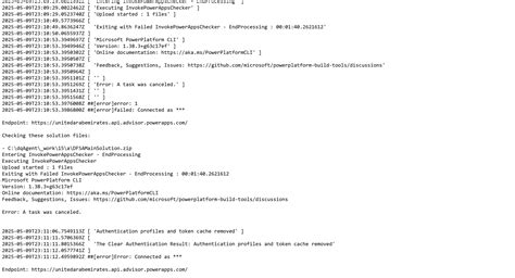 platform checker step in my pipeline is failing exiting with an unknown