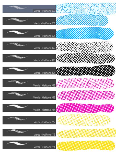 Halftone Digital Brushes Csp By Vierdz
