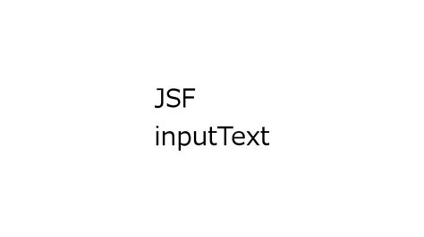 Jsf（javaserver Faces）で入出力