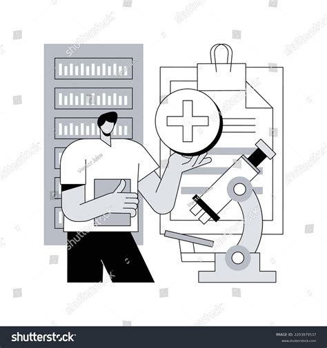 Big Data Healthcare Abstract Concept Vector Stock Vector Royalty Free 2203879537 Shutterstock