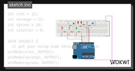 Ampelsteuerung Wokwi Esp32 Stm32 Arduino Simulator