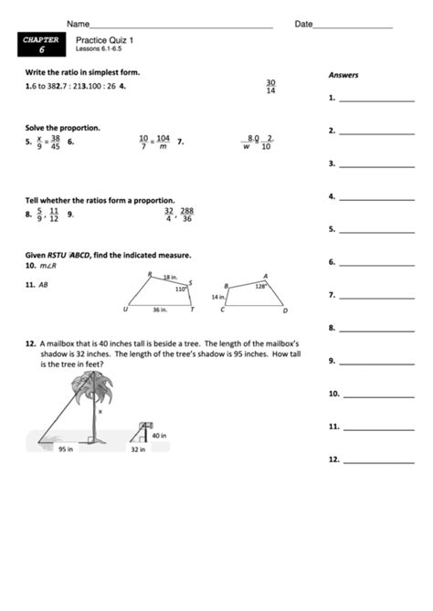 Geometry Quiz Printable Pdf Download