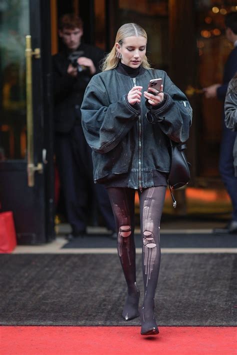 Emma Roberts At Balenciagas Paris Fashion Week Runway Show 09 30 2024