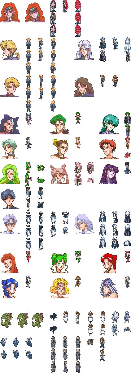 Sailor Moon As Villan Sprites By Sailor Celestial On Deviantart