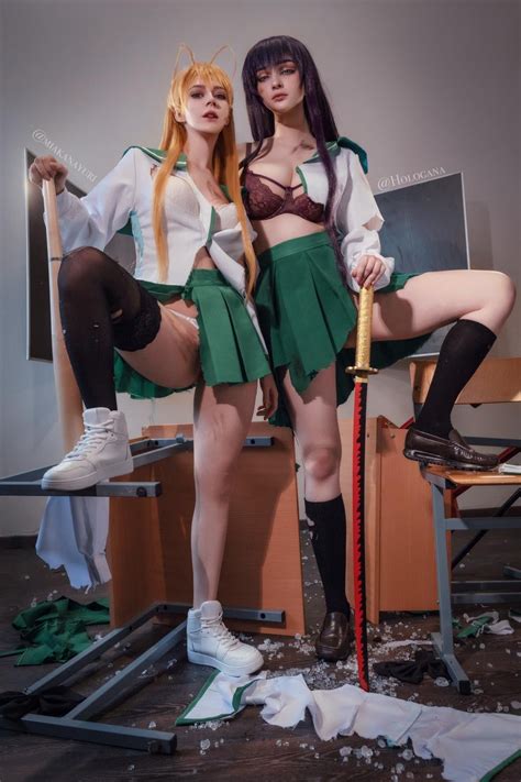 Rei And Saeko By Miakanayuri And Hologana Rladiesofcosplay
