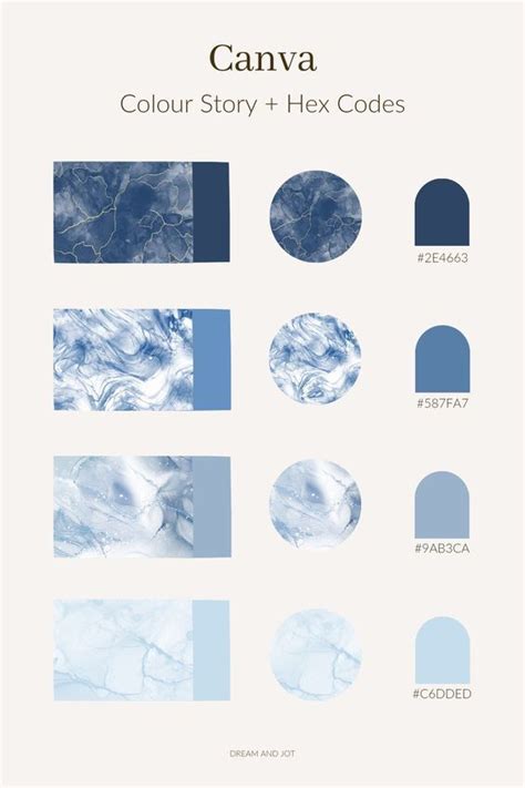 Canva Color Palette Codes Blue
