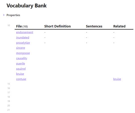 Using Obsidian To Learn New Words While Working Suggestions Welcome