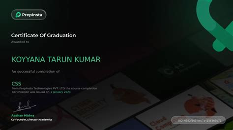 Css Webdesign Prepinstacertified Tarun Kumar Koyyana